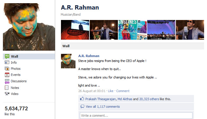 20 Active Facebook Celebrity Pages you will LIKE