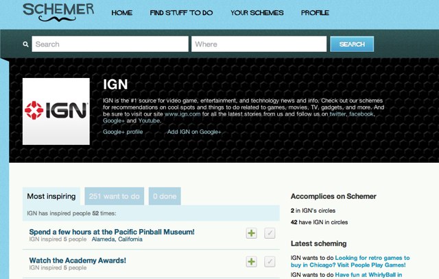 Google Schemer Launched by Google to Challenge Foursquare